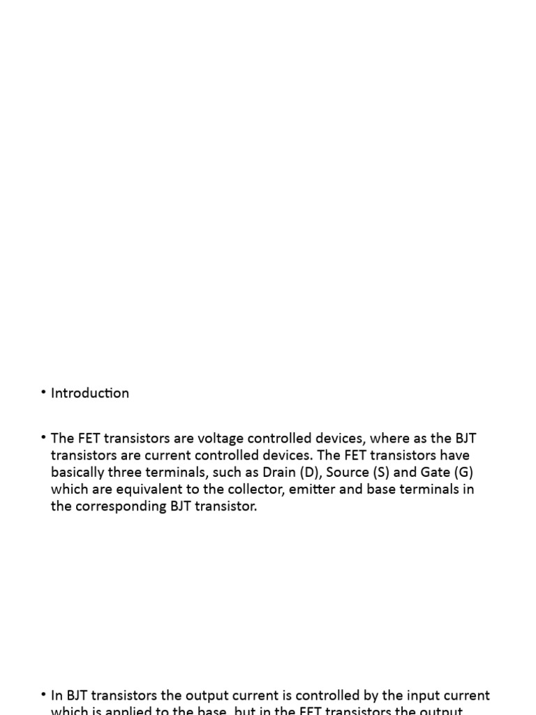 Fet | PDF | Field Effect Transistor | Transistor