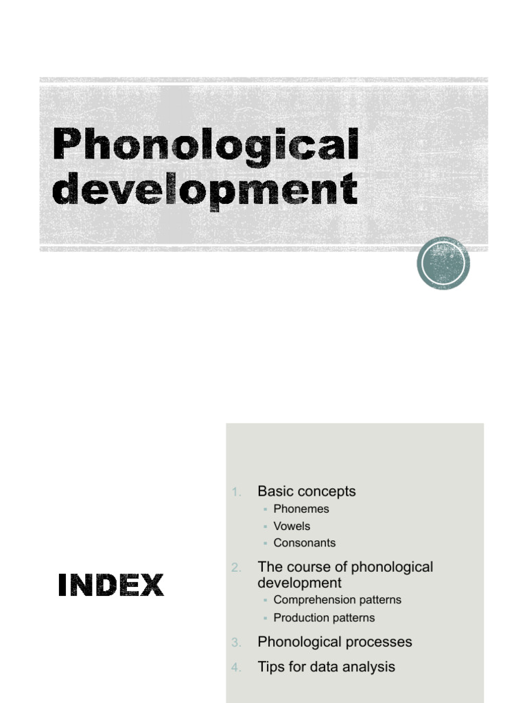 Phonology Acquisition | PDF | Consonant | Oral Communication