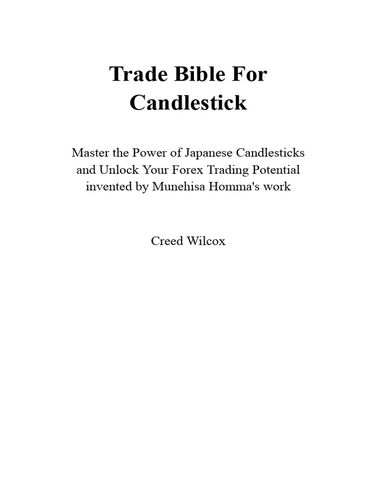 Trade Bible For Candlestick | PDF | Technical Analysis | Market Trend