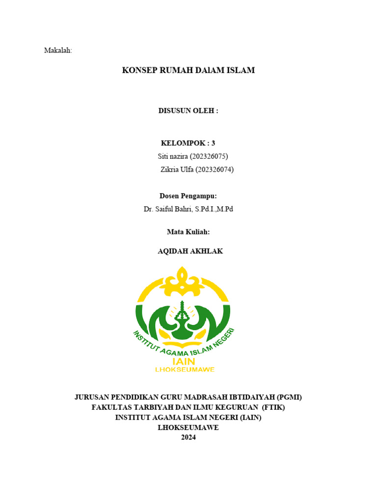 Konsep Iman Dalam Islam | PDF