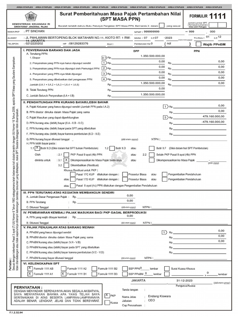 Jawaban SPT Bu Endang | PDF