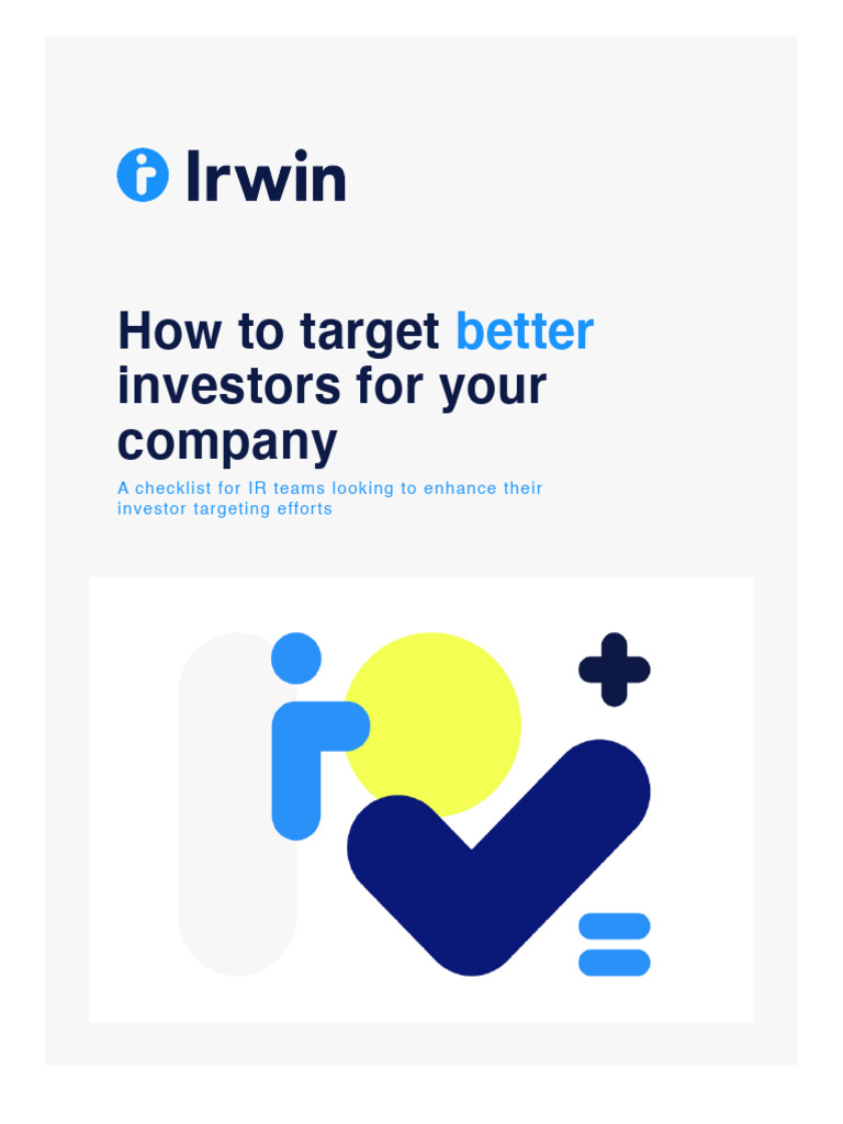 (Checklist) How To Target Better Investors For Your Company-1 | PDF ...