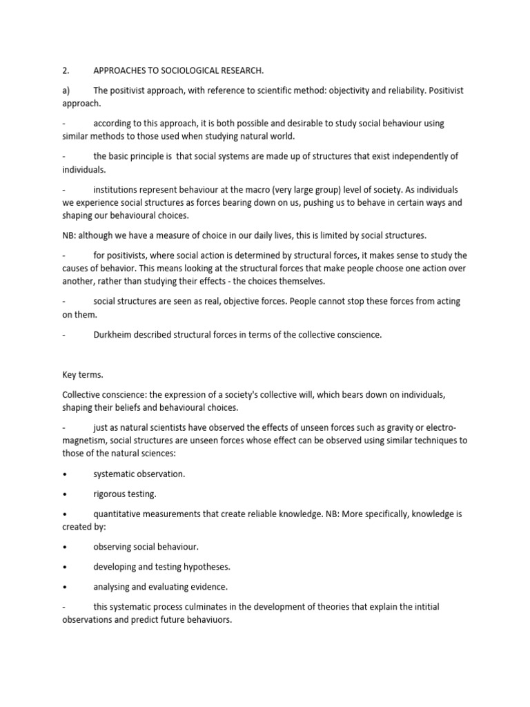 Understanding the Positivist Approach | PDF | Methodology | Positivism