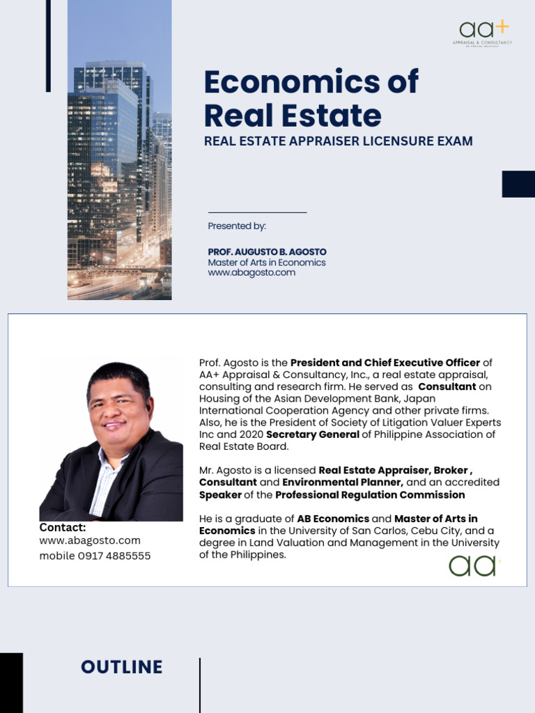 Real Estate Economics | PDF | Elasticity (Economics) | Economics