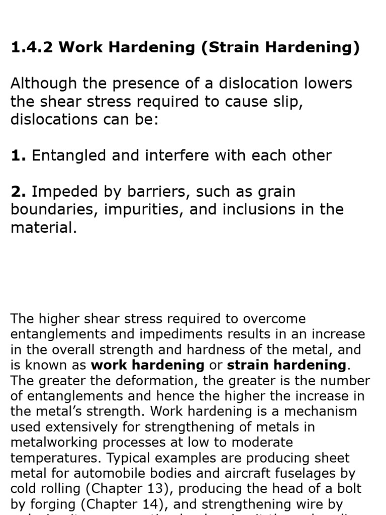 Work Hardening and Grain Boundaries | PDF | Crystallite | Crystal