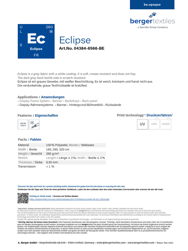 Eclipse Datasheet | PDF