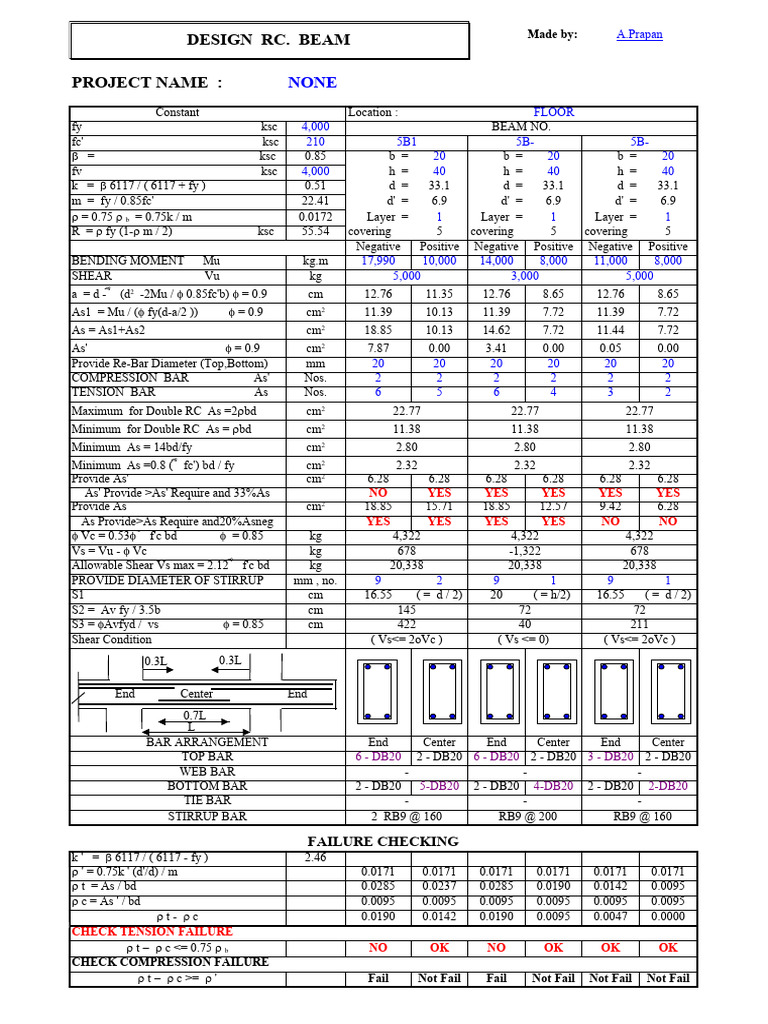 RC Beam | PDF | Classical Mechanics | Mechanical Engineering