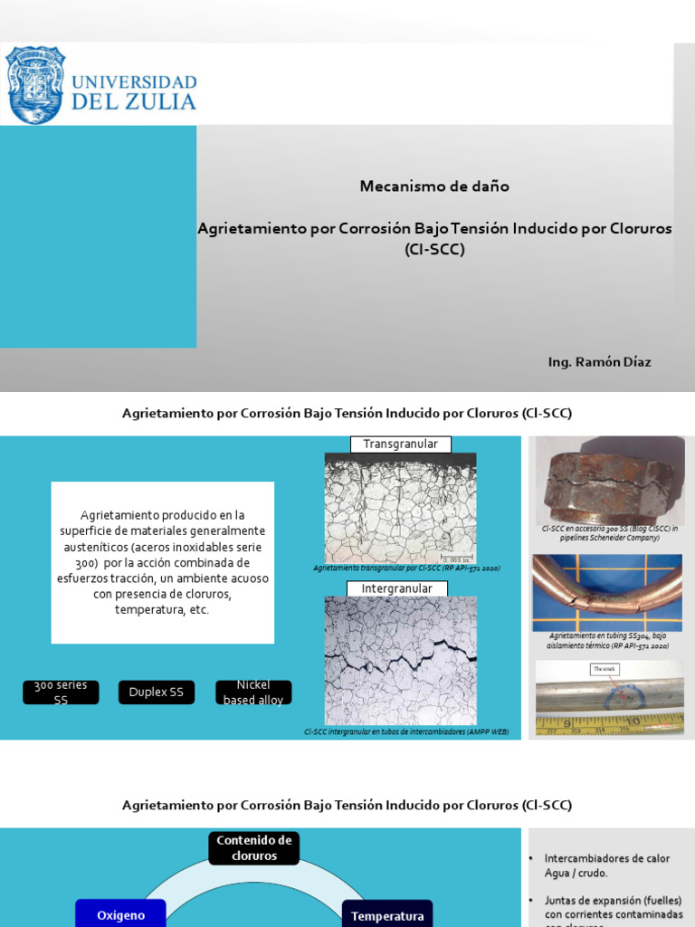 Presentación CLSCC | PDF | Corrosión | Cloruro