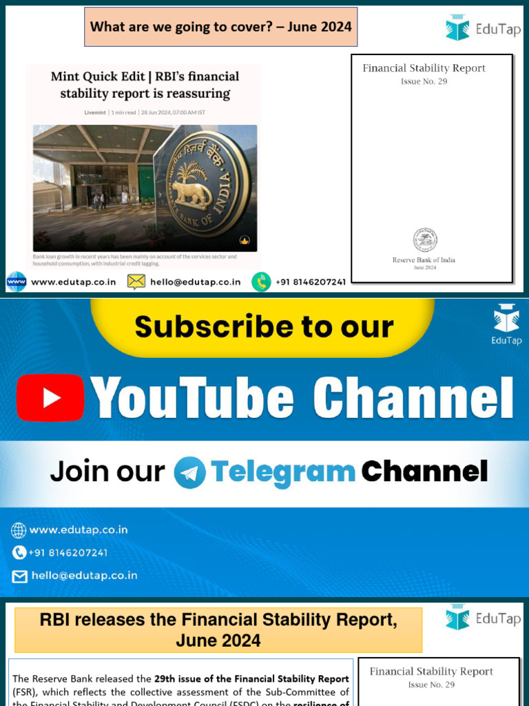 29 June 2024 Financial Stability Report June 2024 Finance 360 | PDF ...