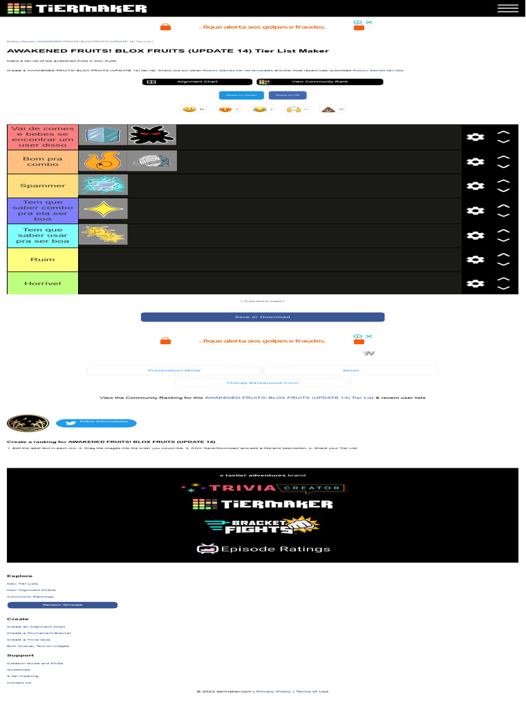 Create A AWAKENED FRUITS! BLOX FRUITS (UPDATE 14) | PDF | Software | Computing
