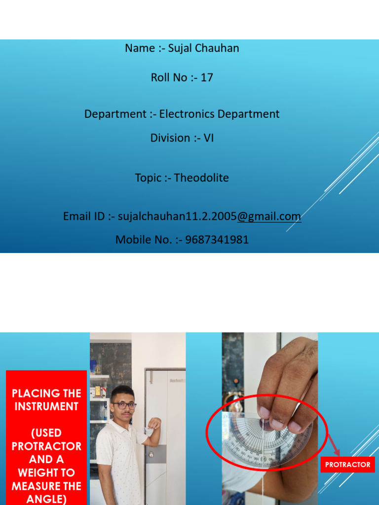 Theodolite Sujal Chauhan 17 | PDF