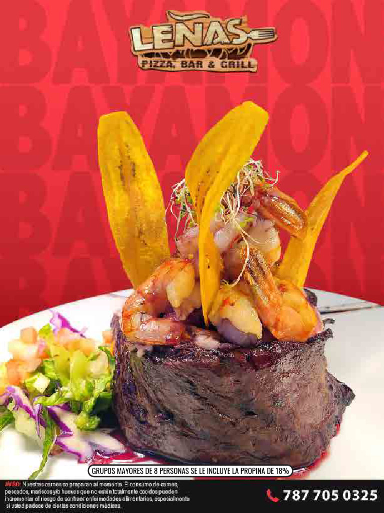 Menu Lenas Bayamon 2023 Comprimido | PDF | Alimentos | Cocina