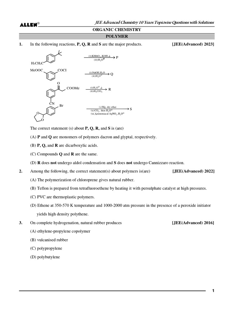 POLYMER | PDF | Polymers | Chemical Substances