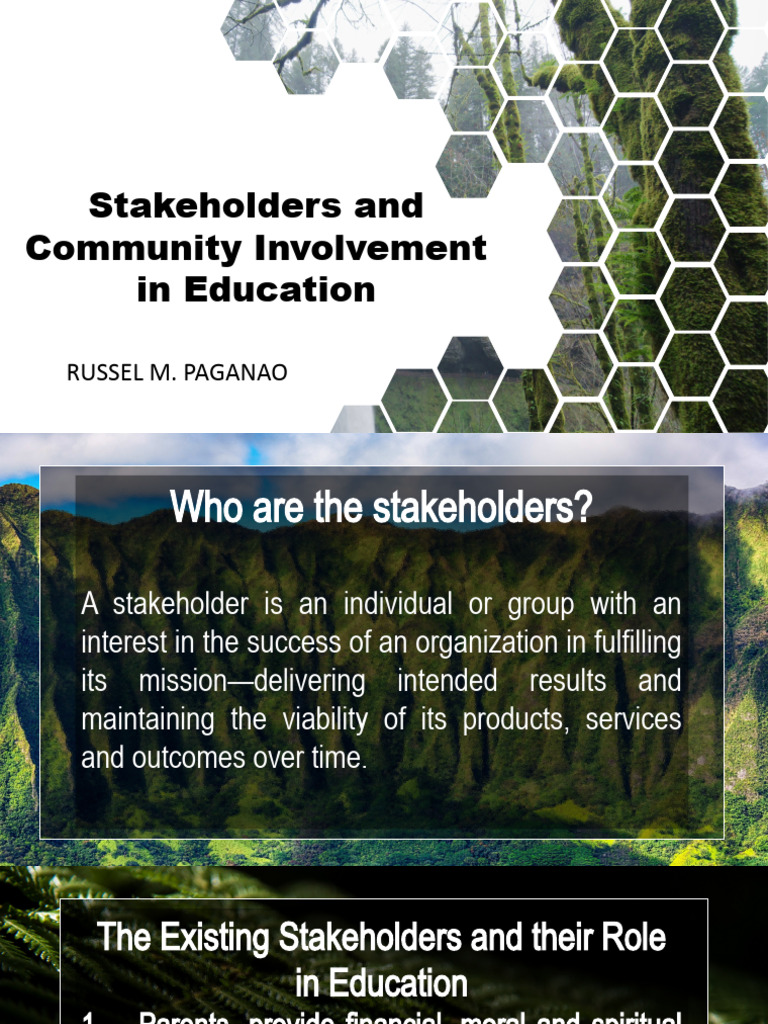Stakeholders in Education Explained | PDF | Teachers | Schools