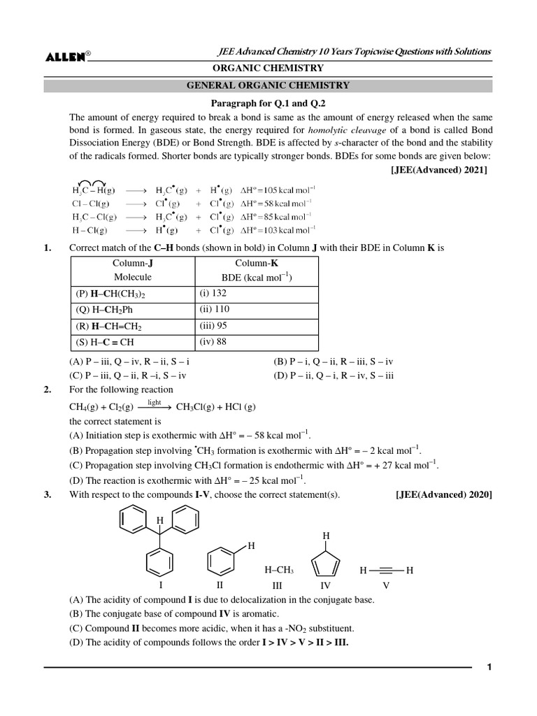 General Organic Chemistry | PDF | Chemistry | Physical Sciences