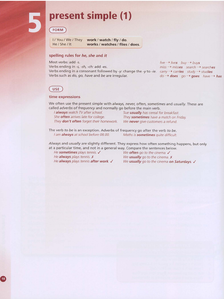 Present Simple | PDF