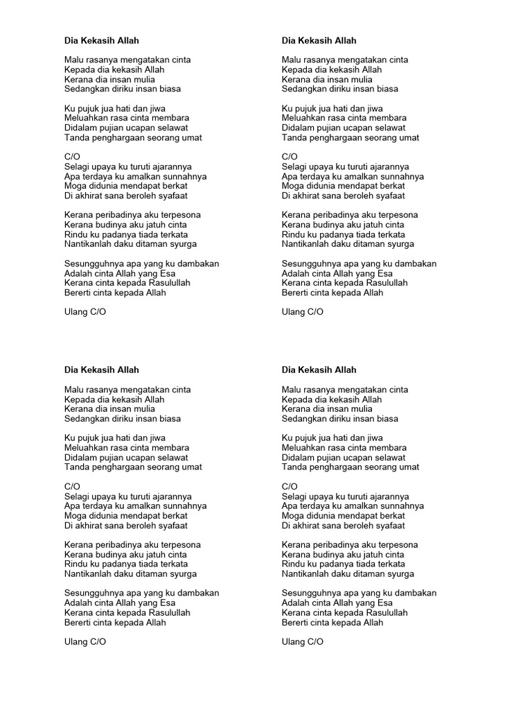 Dia Kekasih Allah | PDF