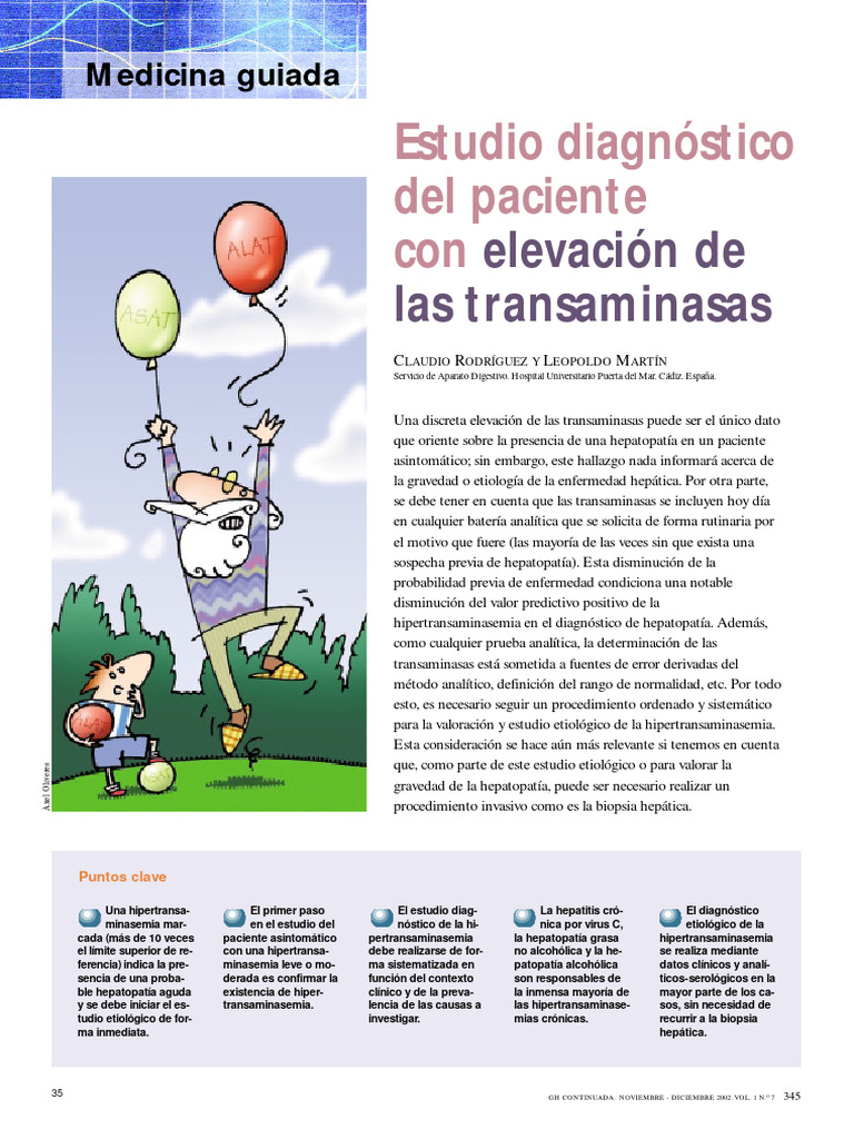 Transaminasas Elevacion | PDF | Hepatitis | Diagnostico medico