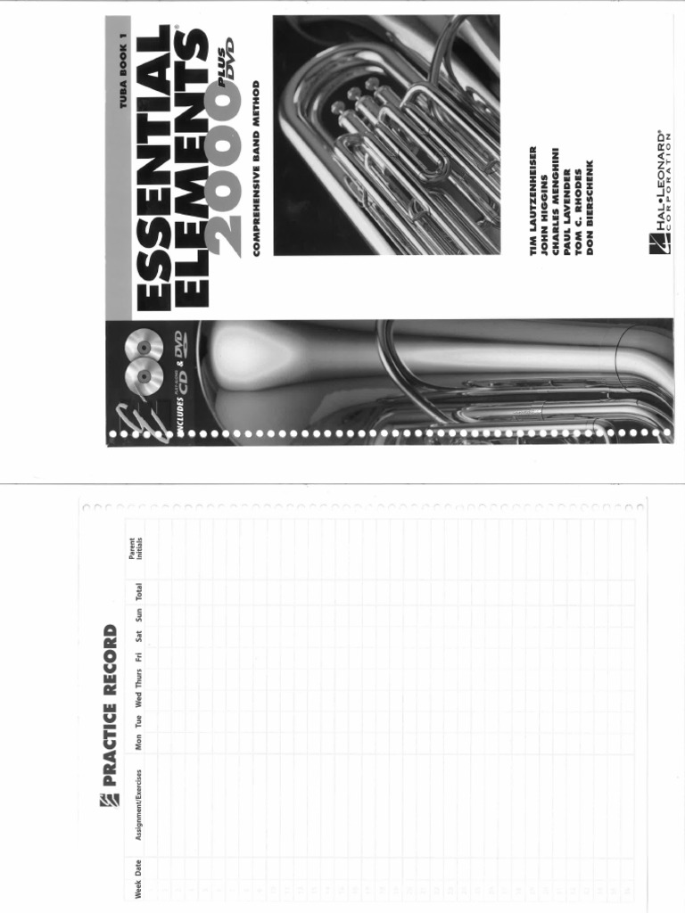 Tuba Essential Elements Book 1 2 e 3 | PDF