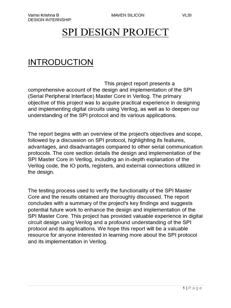 Spi Design | PDF | Computer Engineering | Computing