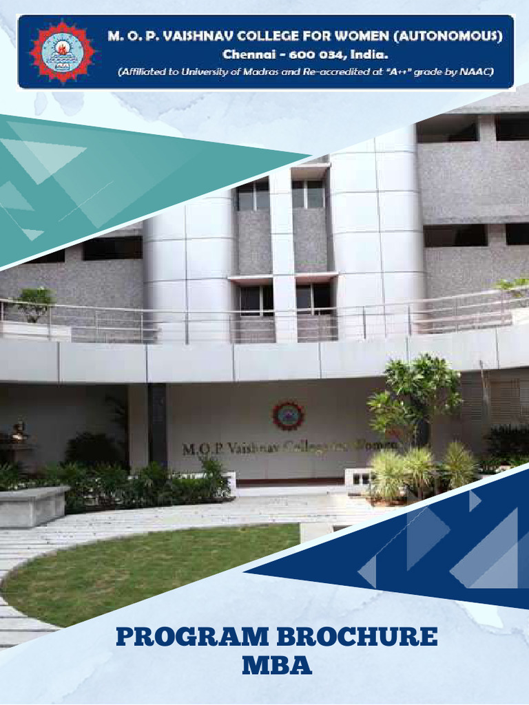 Mba Brochure 2024 | PDF | Master Of Business Administration | Analytics