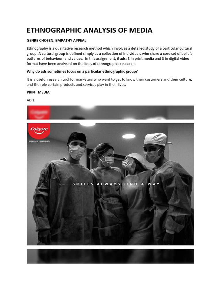 Ethnographic Analysis of Media | PDF | Ethnography | Brand