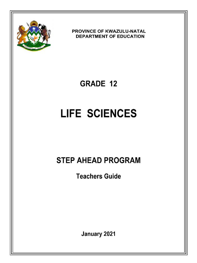 KZN Life Science Grade 12 Step Ahead Solutions | PDF
