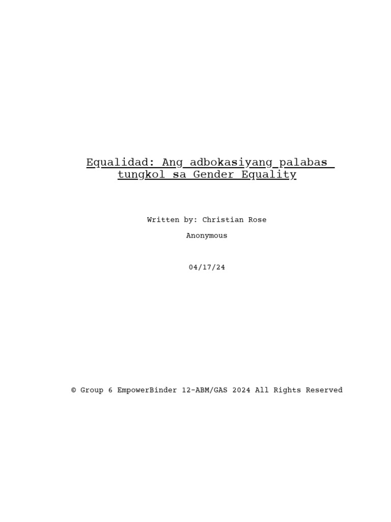 Advocacy Script | PDF