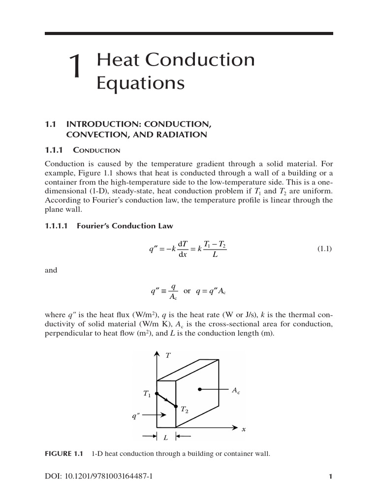 Heat Conduction Equations Explained | PDF | Thermal Conduction | Heat ...