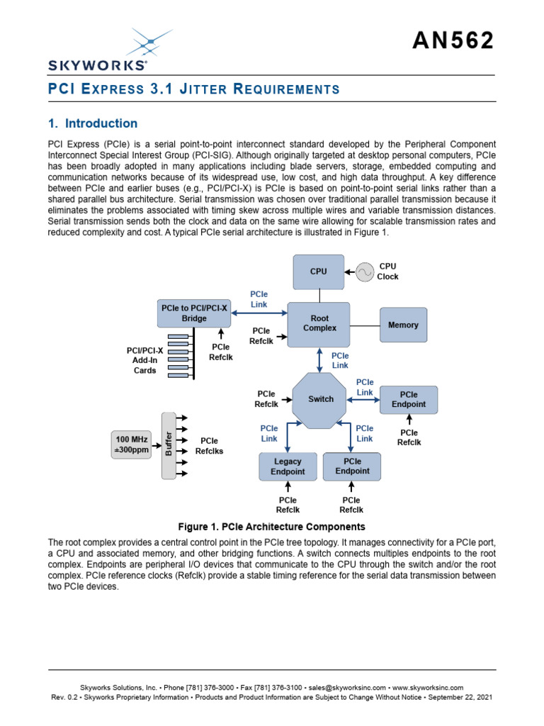 Pcie Clocking | PDF | Network Topology | Electromagnetic Interference