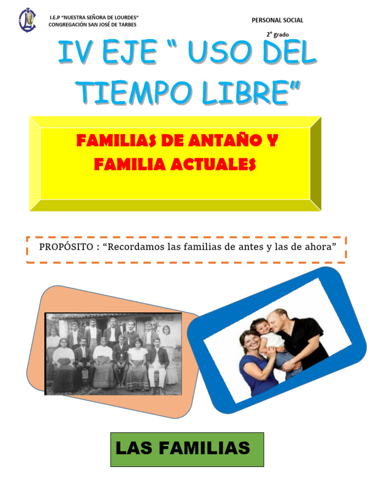 FAMILIAS DE ANTES Y AHORA-PS. del 21 al 25 de setiembre | PDF