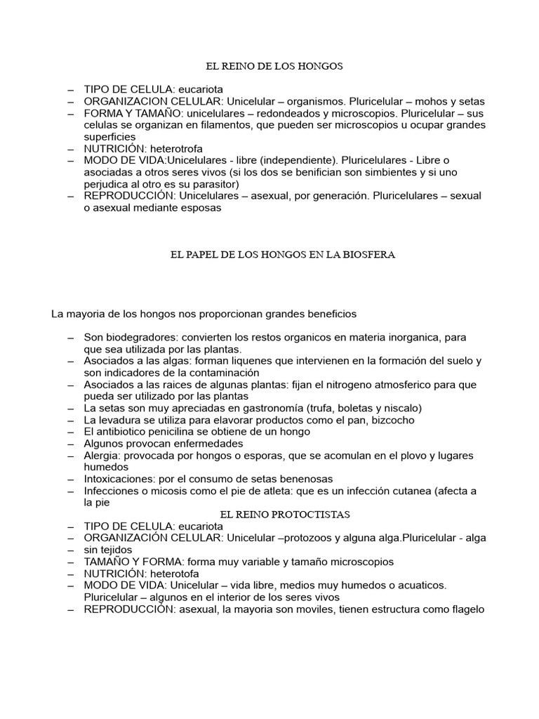 Tema 6 | PDF | Algas | Hongo