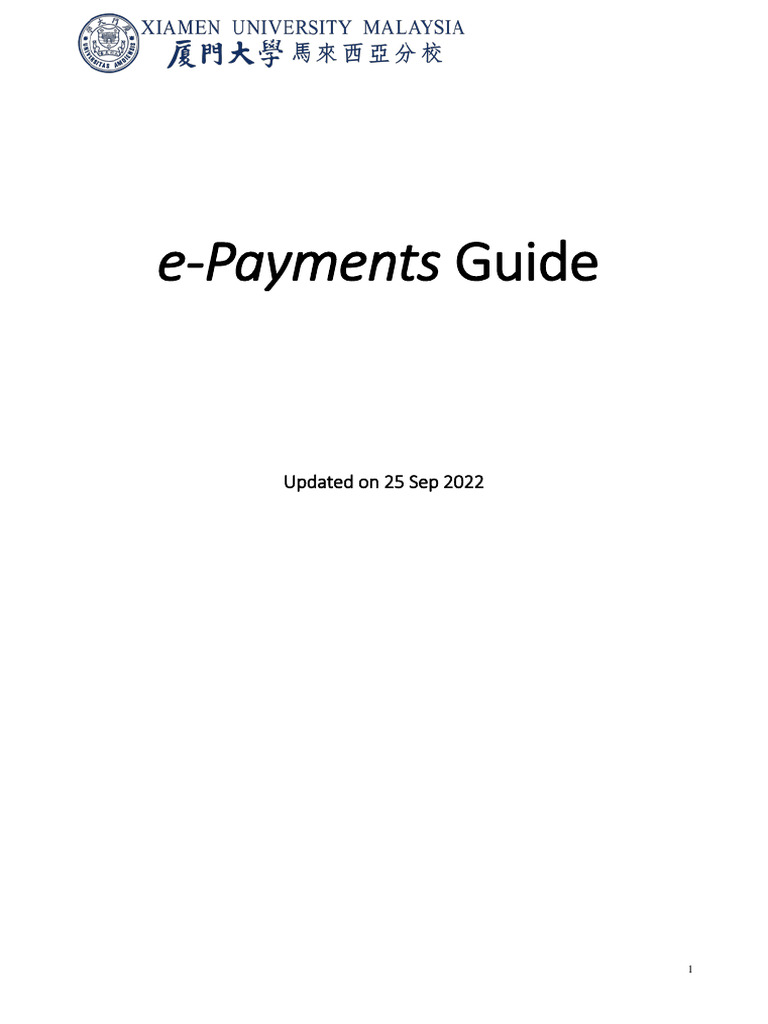 XMUM Epayment ECard Portal Top Up User Guide | PDF | Computing | Applications Of Cryptography
