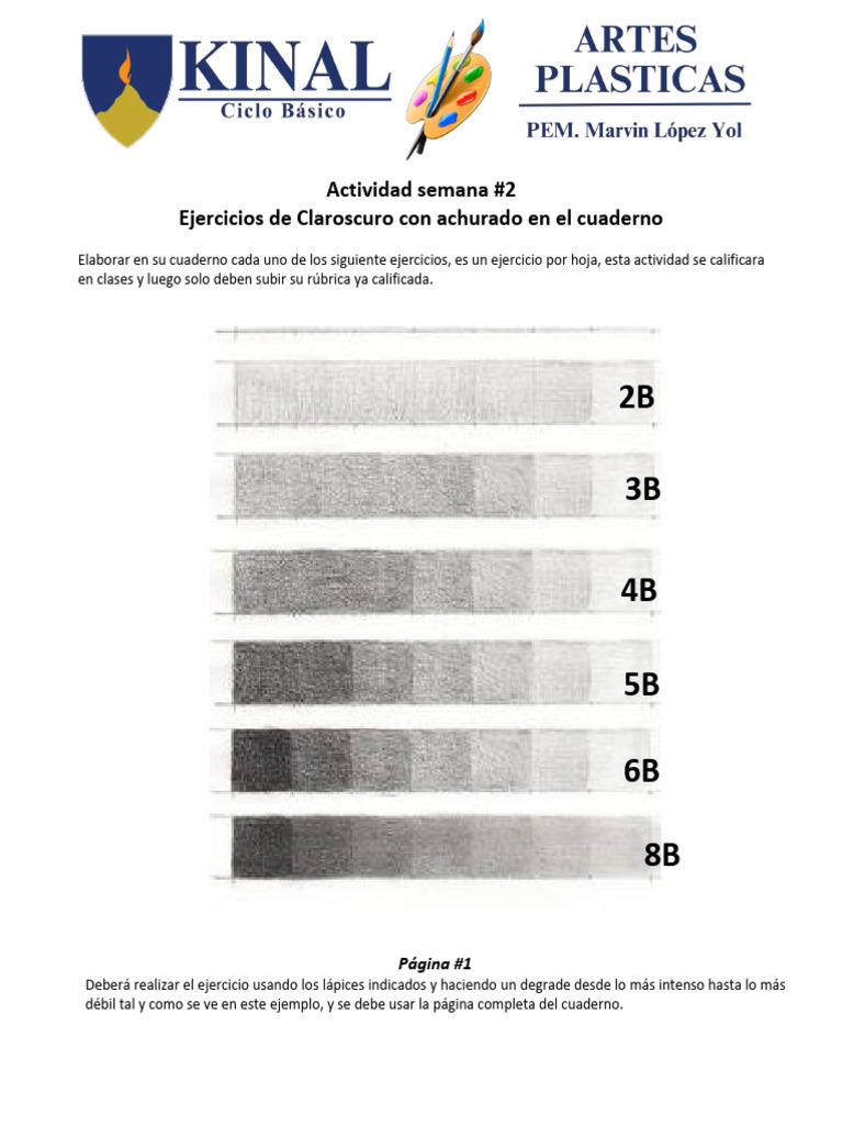 Ejercicios de Claroscuro Tercero Básico | PDF