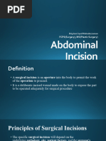 Overview of Abdominal Incisions | PDF | Abdomen | Peritoneum