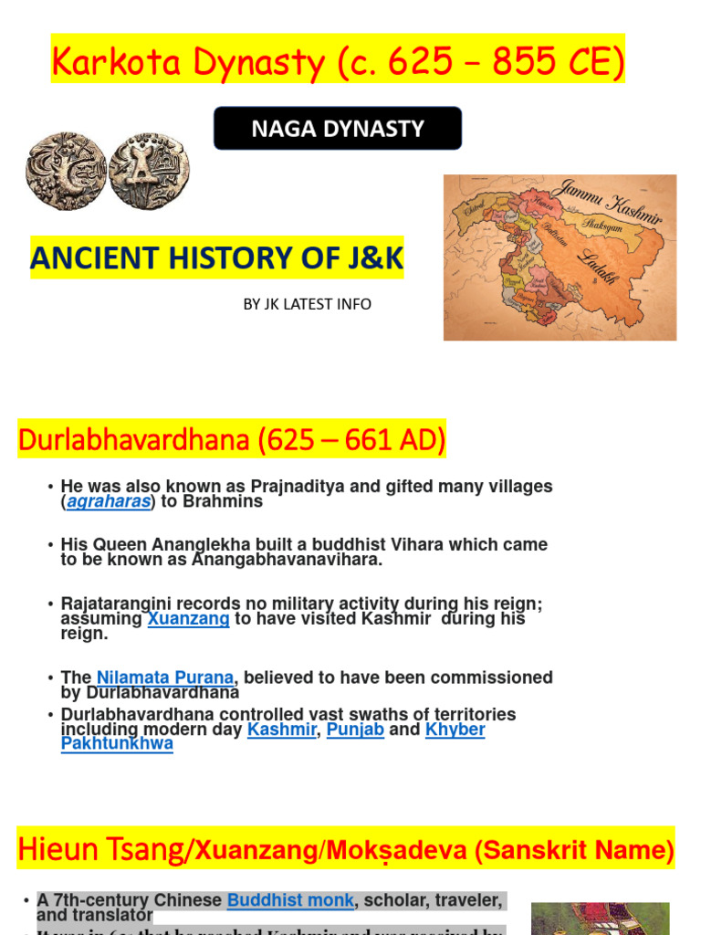 kARKOTA DYNASTY - JK Latest Info | PDF | Indian Religions