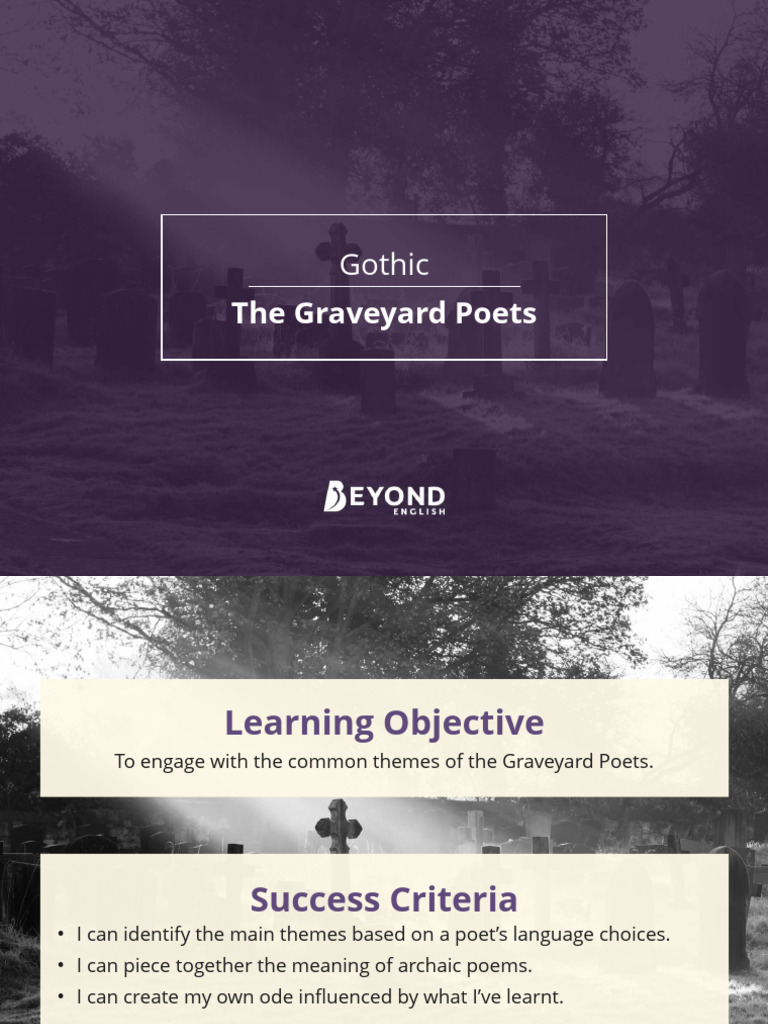 Gothic The Graveyard Poets | PDF | English Poets | English Poetry