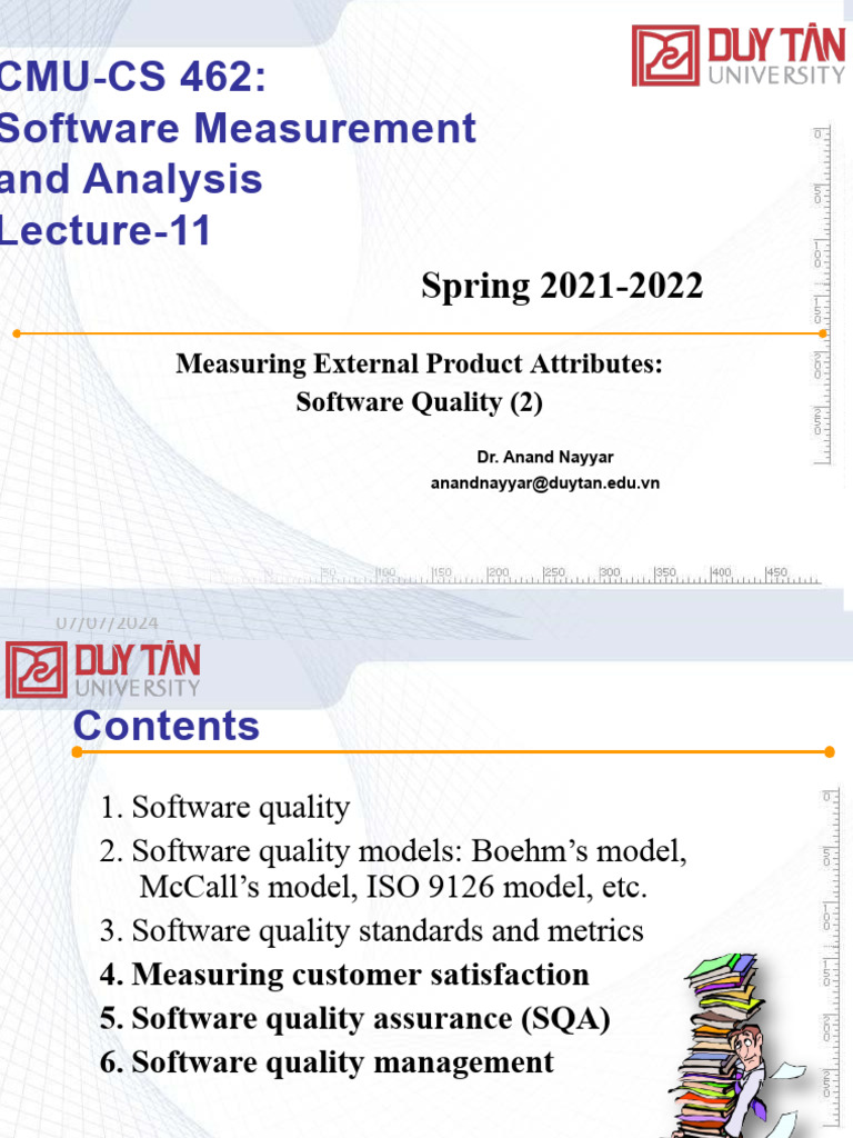 CMU-CS 462 - Software Meassurement and Analysis - 2020S - Lecture ...