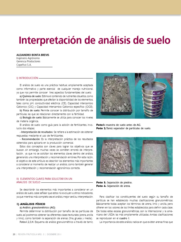 ANALISIS SUELOS[1] | Descargar gratis PDF | Suelo