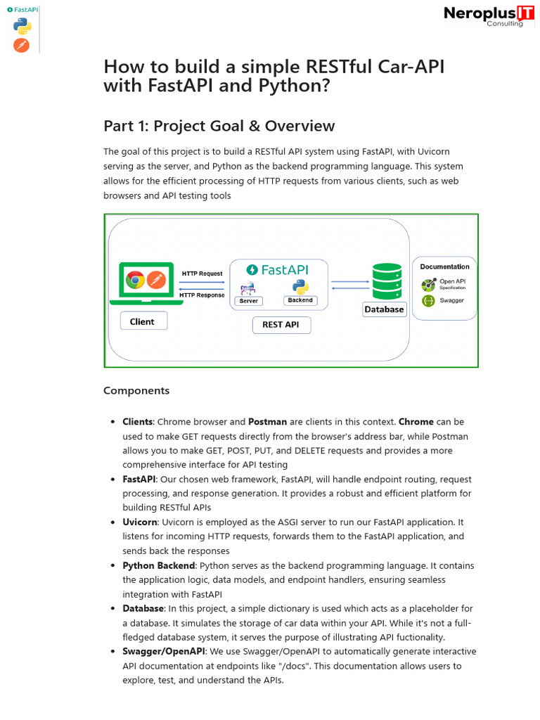 RESTful API With FastAPI and Python 1699462757 | PDF | World Wide Web ...