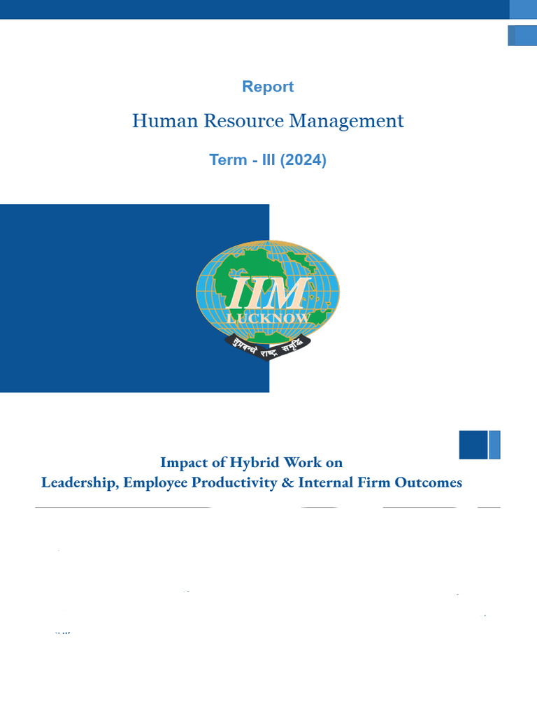 HRM Group1 Report - Docx-Merged | PDF | Survey Methodology | Consultant