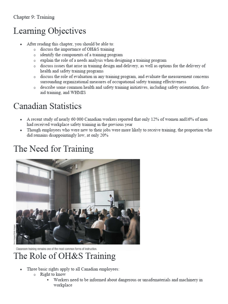 Chapter 9 - Training | PDF | Motivational | Motivation