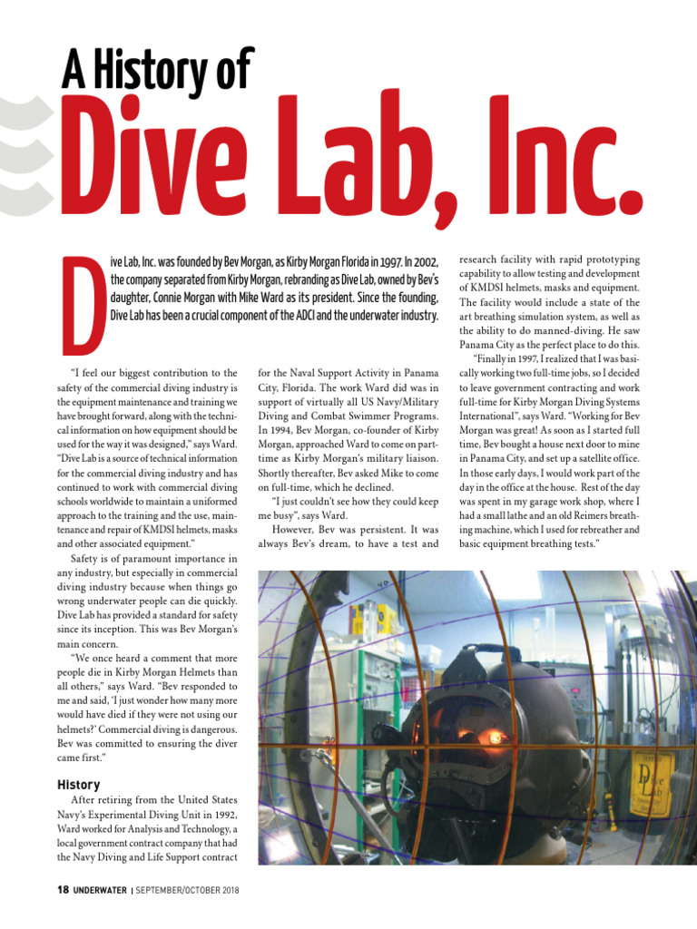 History of Dive Lab Original Journal 1 | PDF | Underwater Diving ...