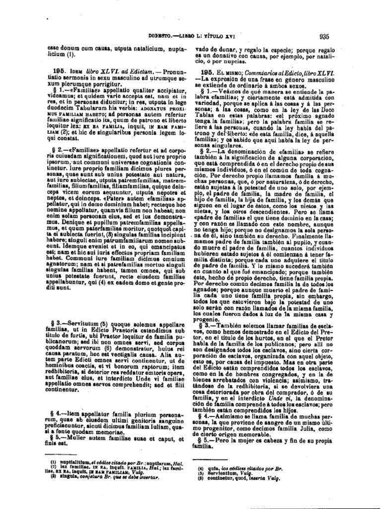 4.2 Corpus Iuris Familia Digesto Tomo IV Libro 50 | PDF
