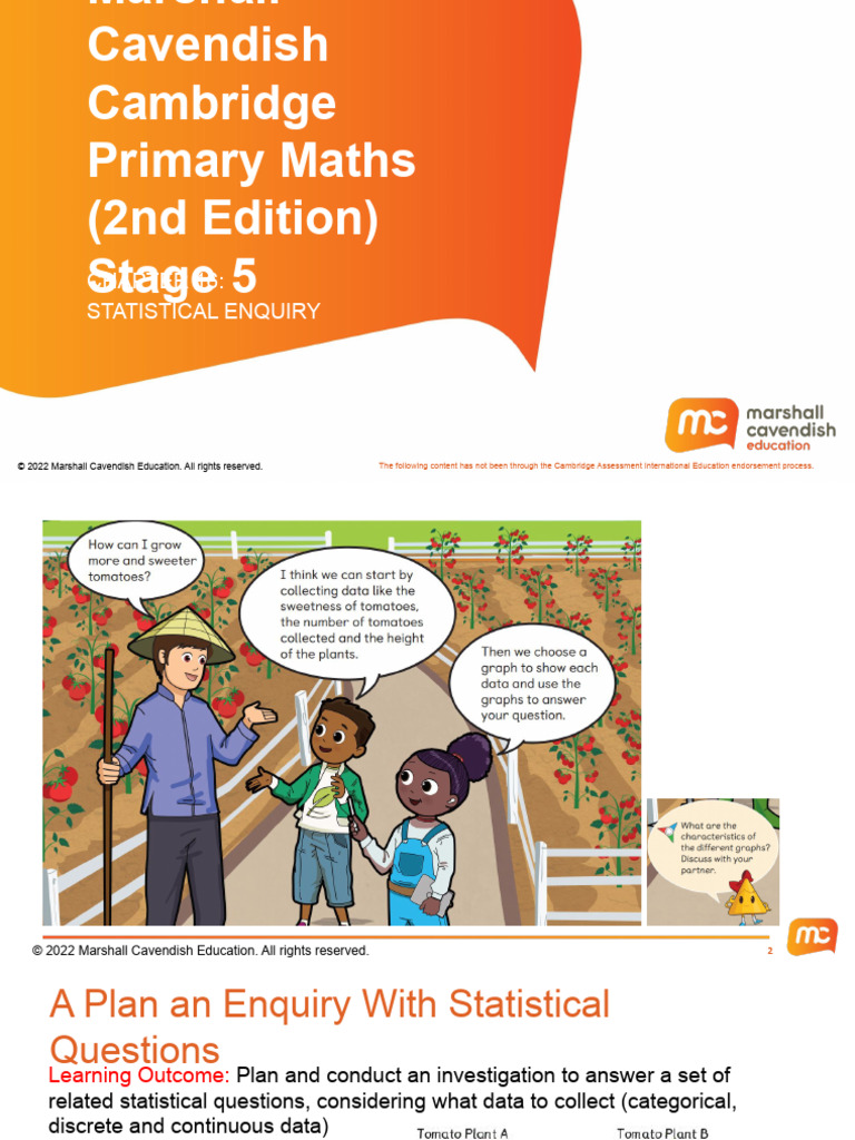 MCE Cambridge Primary Maths 2E Stage5 PPT C16 | PDF | Histogram | Tomato