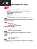 4-Day Goa Travel Itinerary Guide | PDF | Tourism