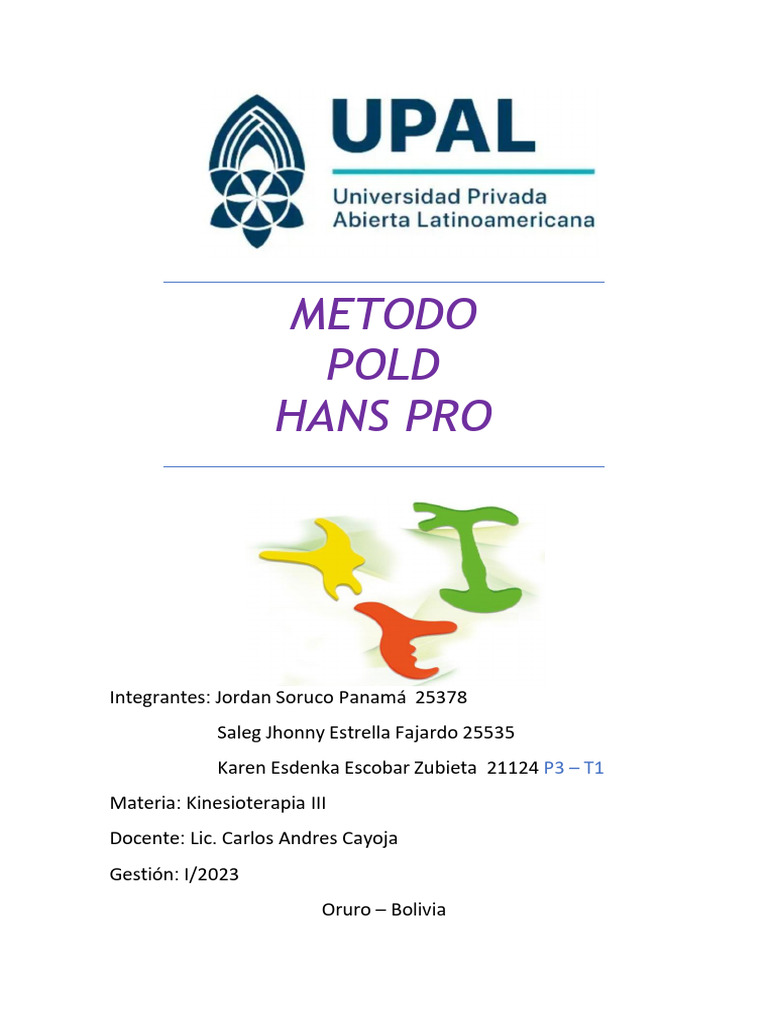 Hands Pro - Metodo Pold | PDF | Terapia física | Dolor