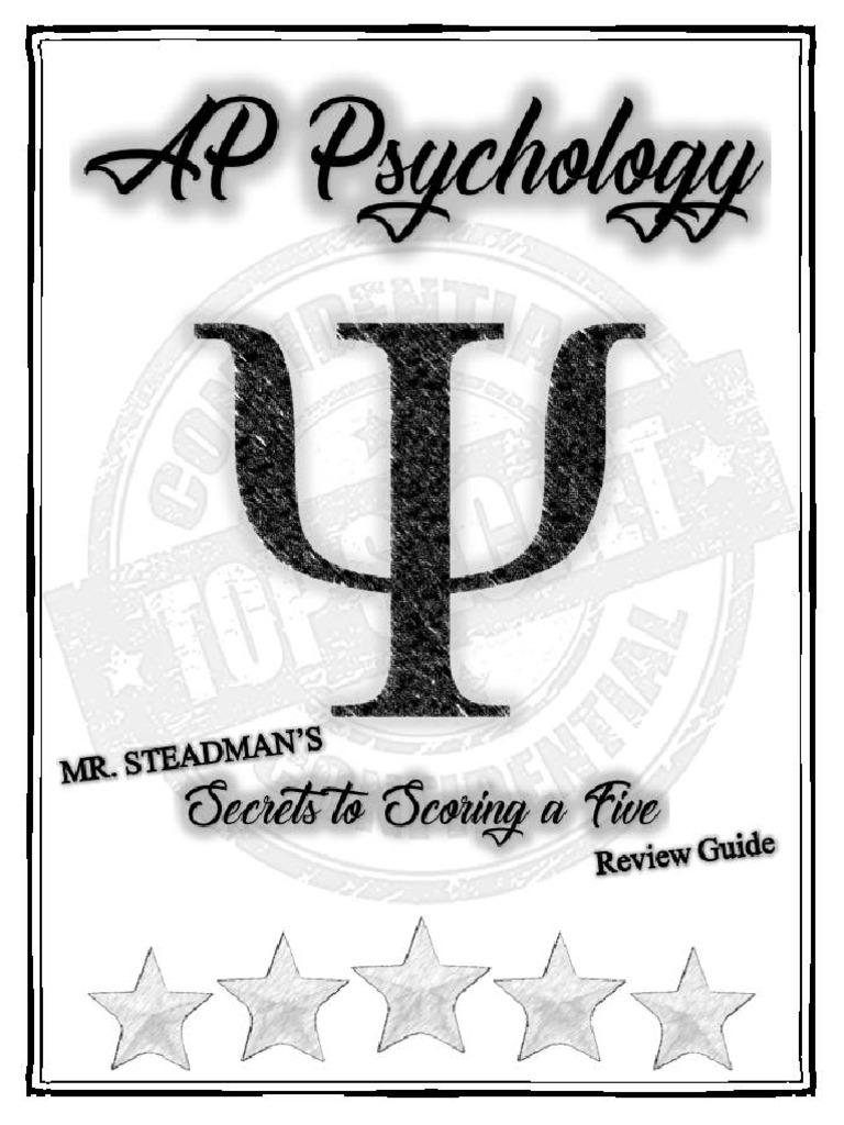Secrets To Scoring 5 Psychology Review Guide | PDF | Nervous System ...