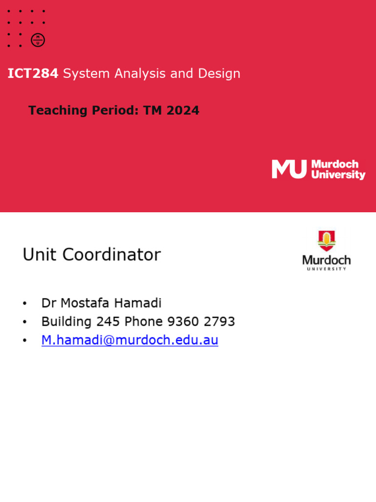 ICT284 Unit Admin | PDF | Use Case | System