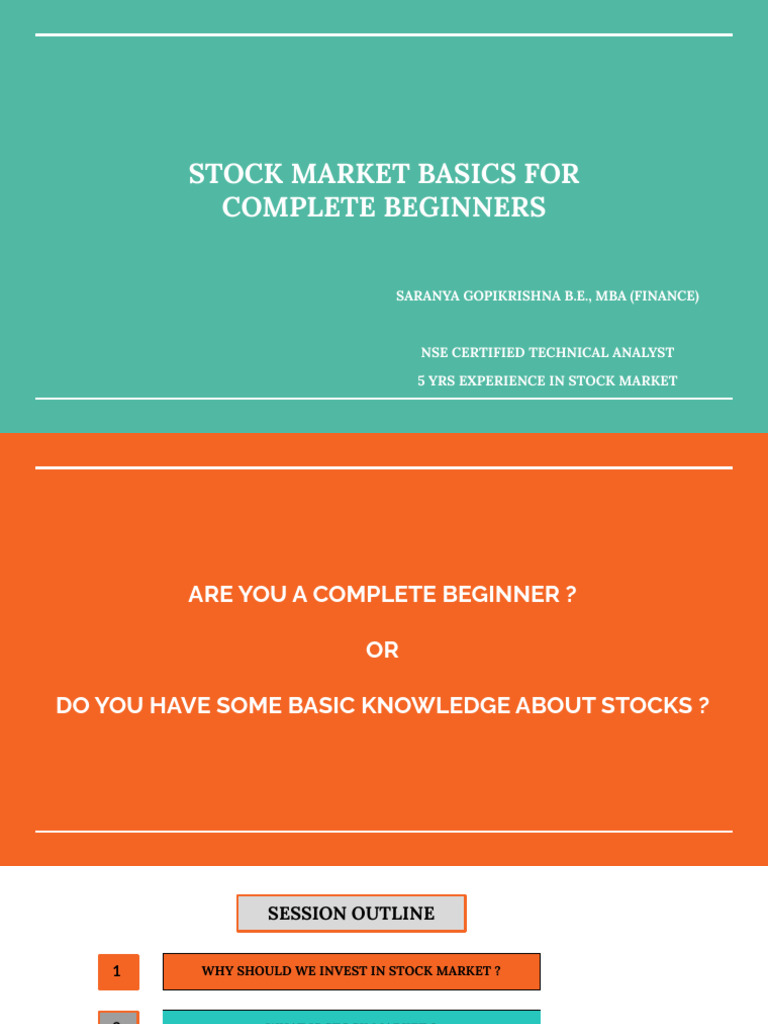 WEBINAR | PDF | Stocks | Dividend